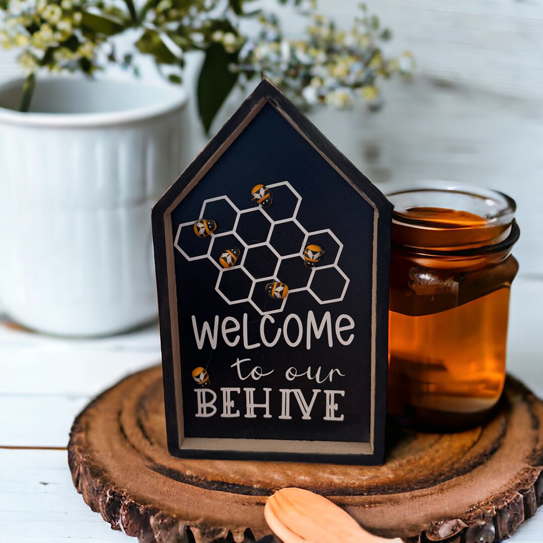 Beehive Shelf Sitter: Farmhouse Tiered Tray Decor - Etsy