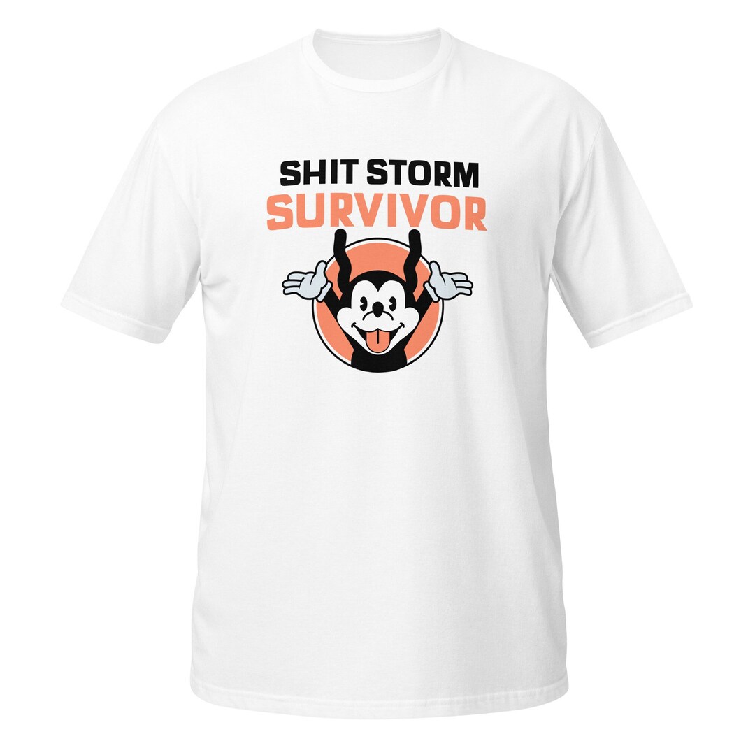 Shit Storm Survivor T-shirt, Funny Dog Graphic, Unisex Tee - Etsy