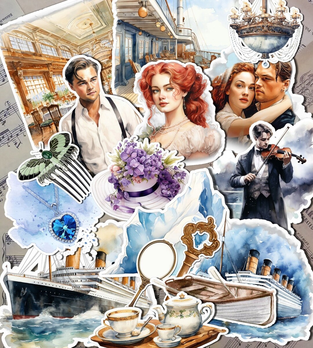 Lot De 17 Stickers Titanic Pour Tenir Un Journal | Scrapbooking ...