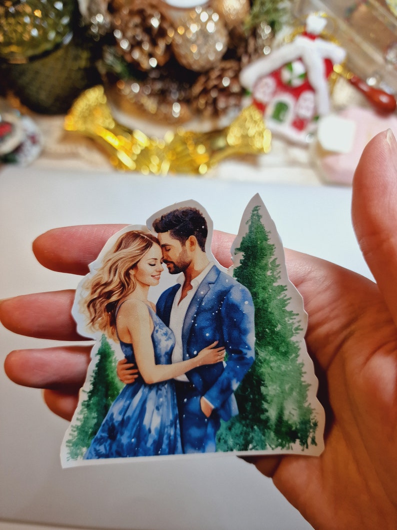 Lot De 9 Stickers Couple D'hiver Pour Journalisation, Scrapbooking ...