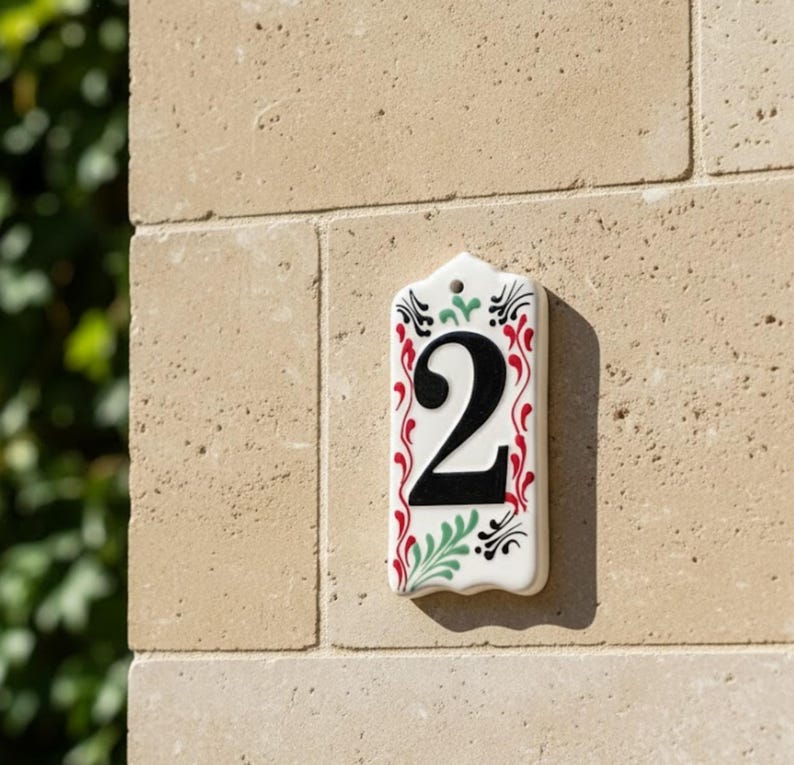 Hand Made Ceramic House Number: Durable Outdoor House Plaques - Etsy