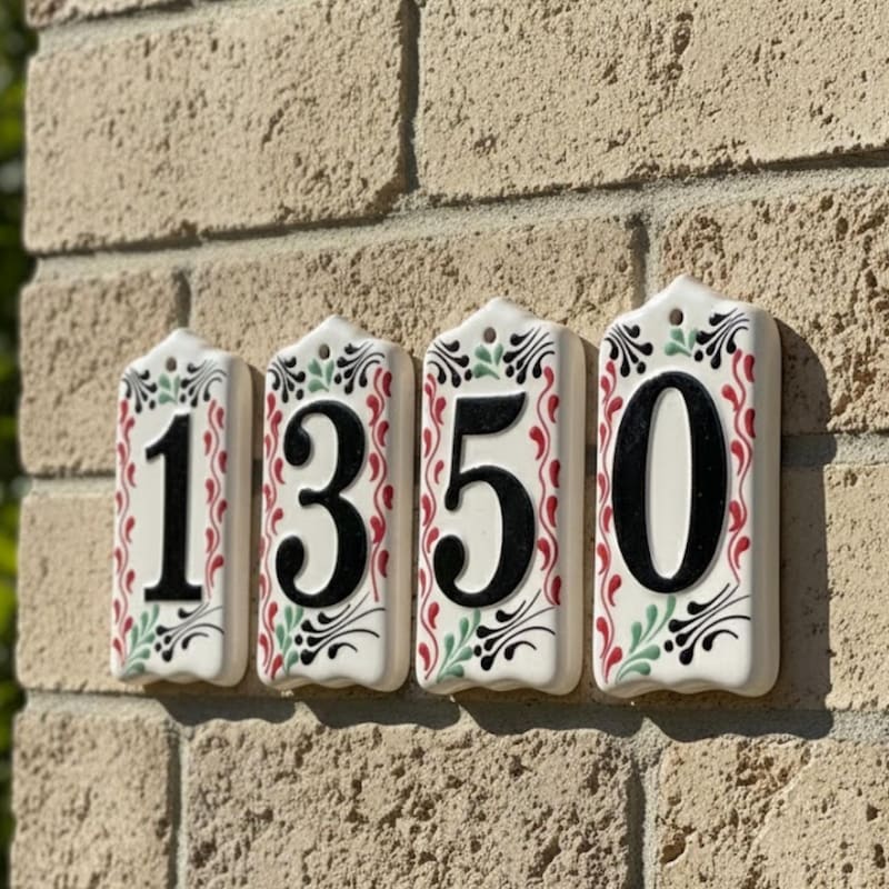 Ceramic House Plaque - Etsy