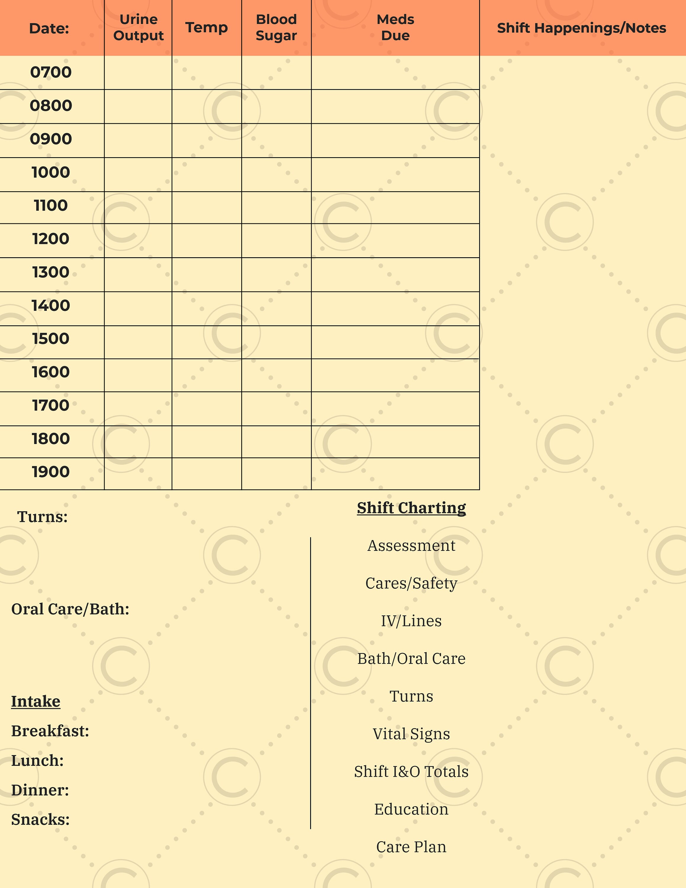 Day Shift Report Sheet Bundle - Etsy