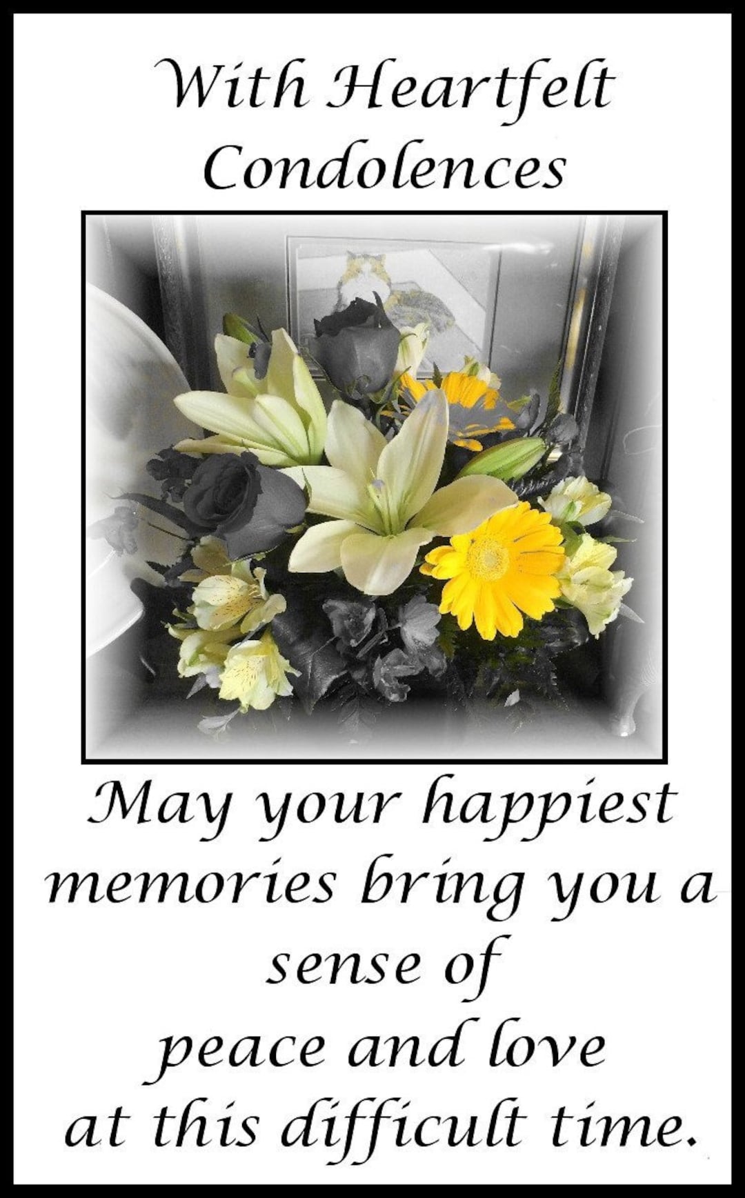 WITH HEARTFELT CONDOLENCES ... - Etsy