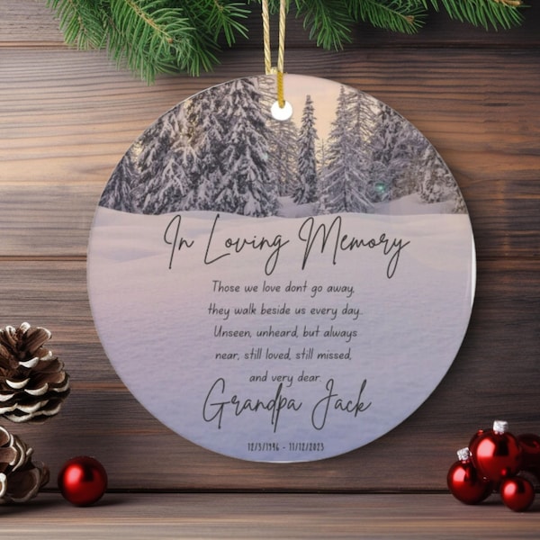 Memorial Christmas Ornament - Etsy