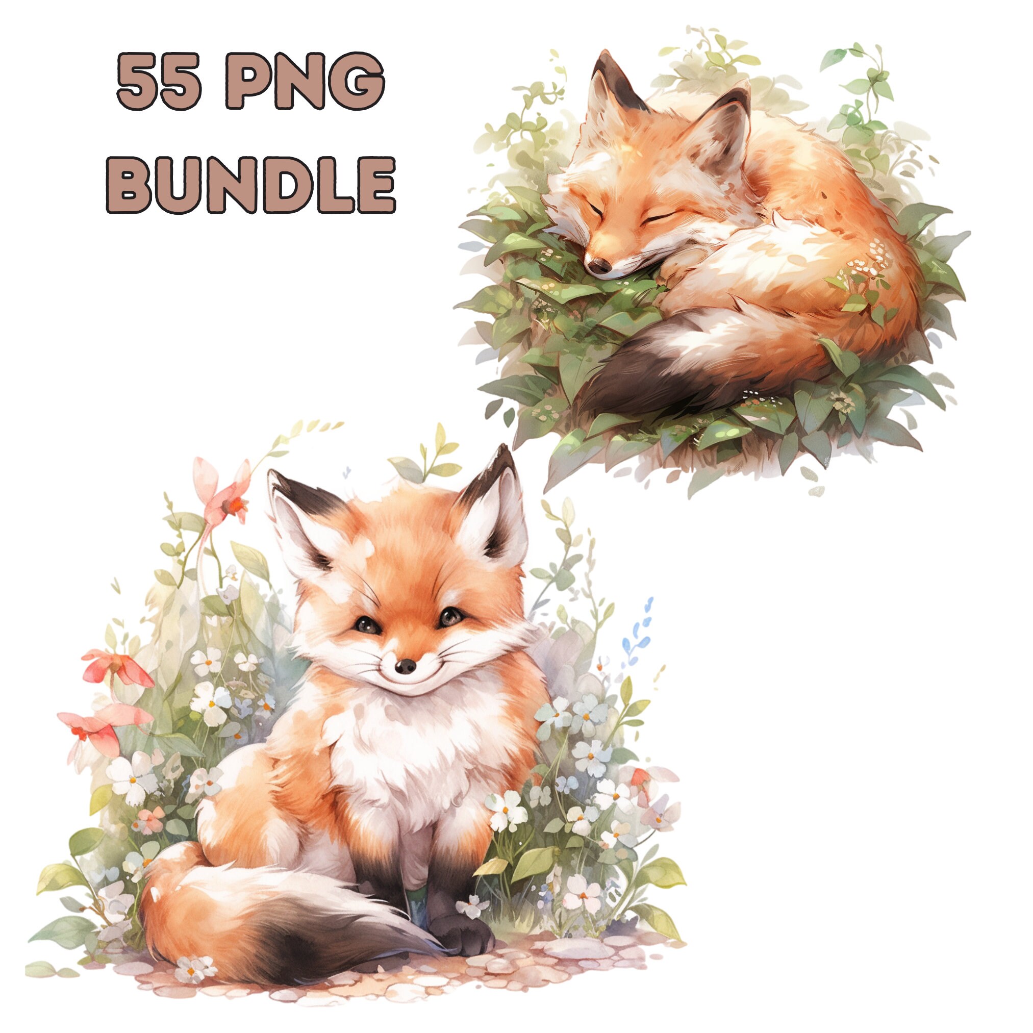 Sweet Woodland Animals, Cute Animals Clipart, Woodland Animal ...