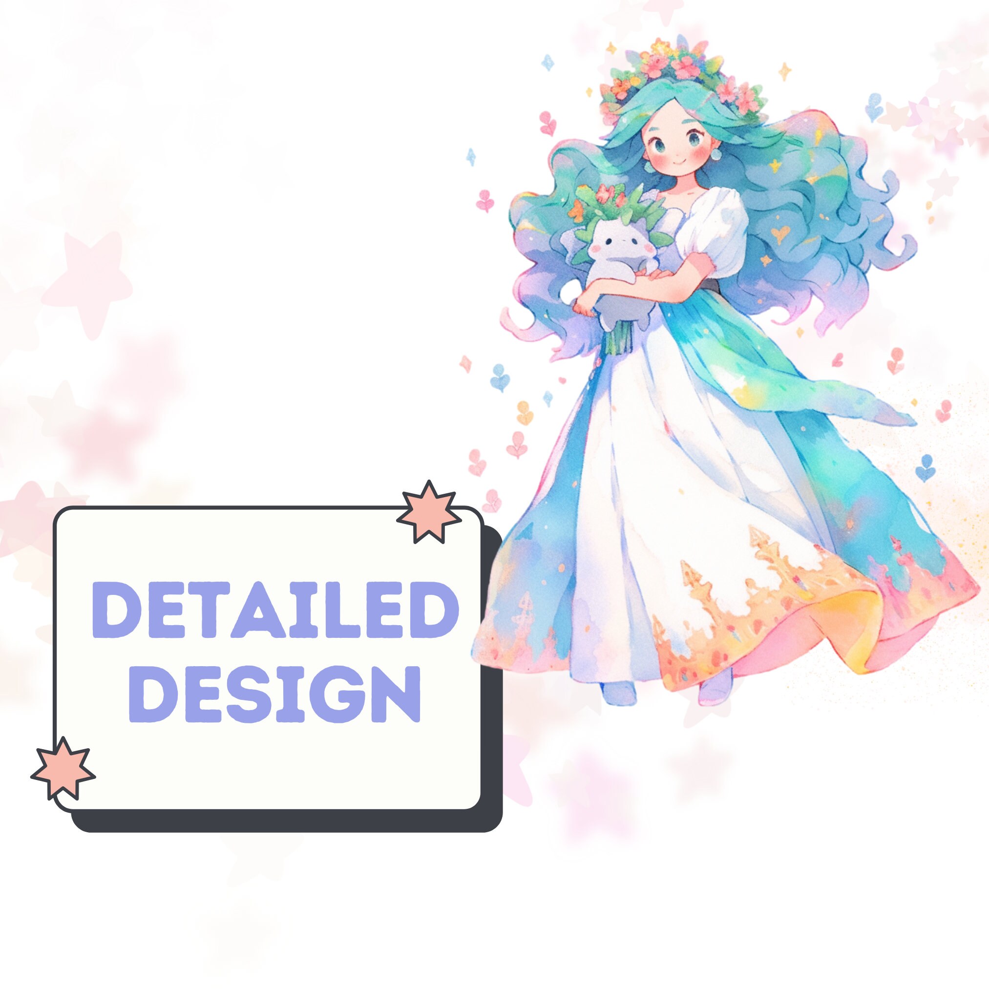 Sweet Princess , Fairy Tale Clipart, Cute Princess Clipart, Baby ...