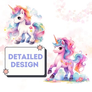 Cute Little Unicorn, Fairy Tale Clipart, Sweet Unicorn, Baby Unicorn ...
