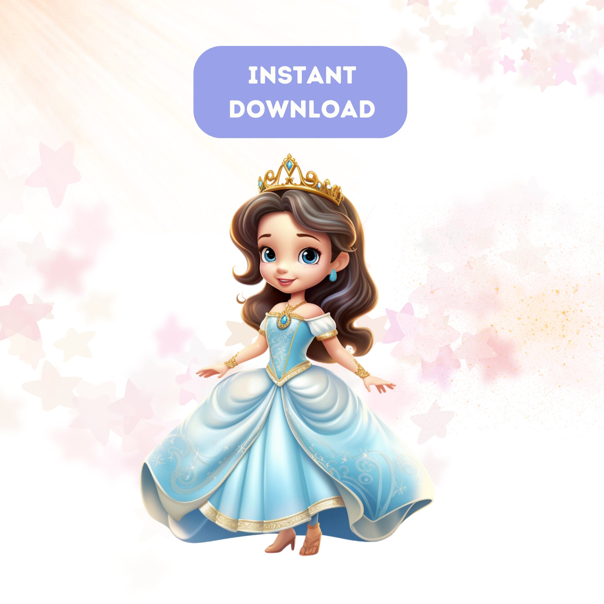 Cute Little Princess, 20 PNG, Fairy Tale Clipart, Cute Princess, Baby ...