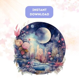 Enchanted Fairy Tale Forest, Watercolor Clipart, Fairy Tale Clipart ...