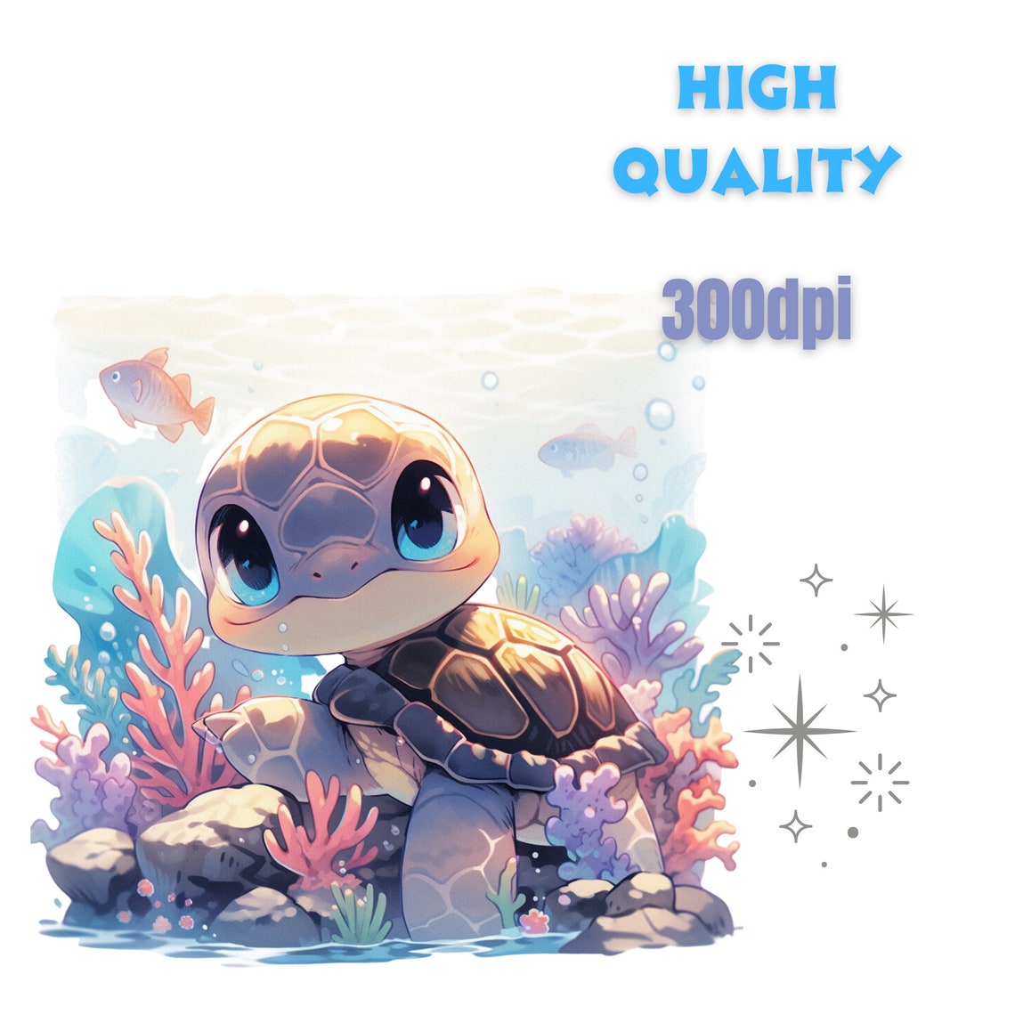 Cute Baby Sea Animals Baby Sea Turtle Sea Animal Clipart - Etsy