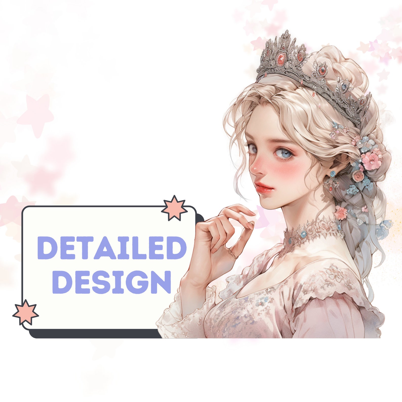 Cute Little Princess , Fairy Tale Clipart, Cute Princess Clipart, Baby ...