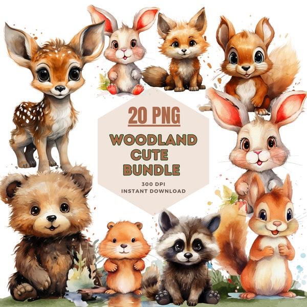 Woodland Clipart - Etsy