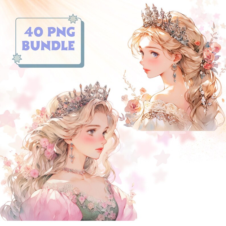 Cute Little Princess , Fairy Tale Clipart, Cute Princess Clipart, Baby ...