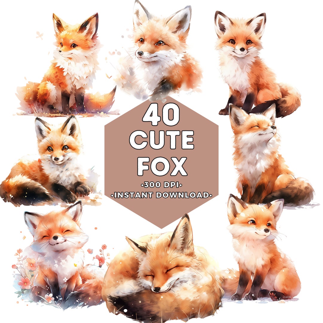 Sweet Woodland Animals, Cute Animals Clipart, Woodland Animal ...