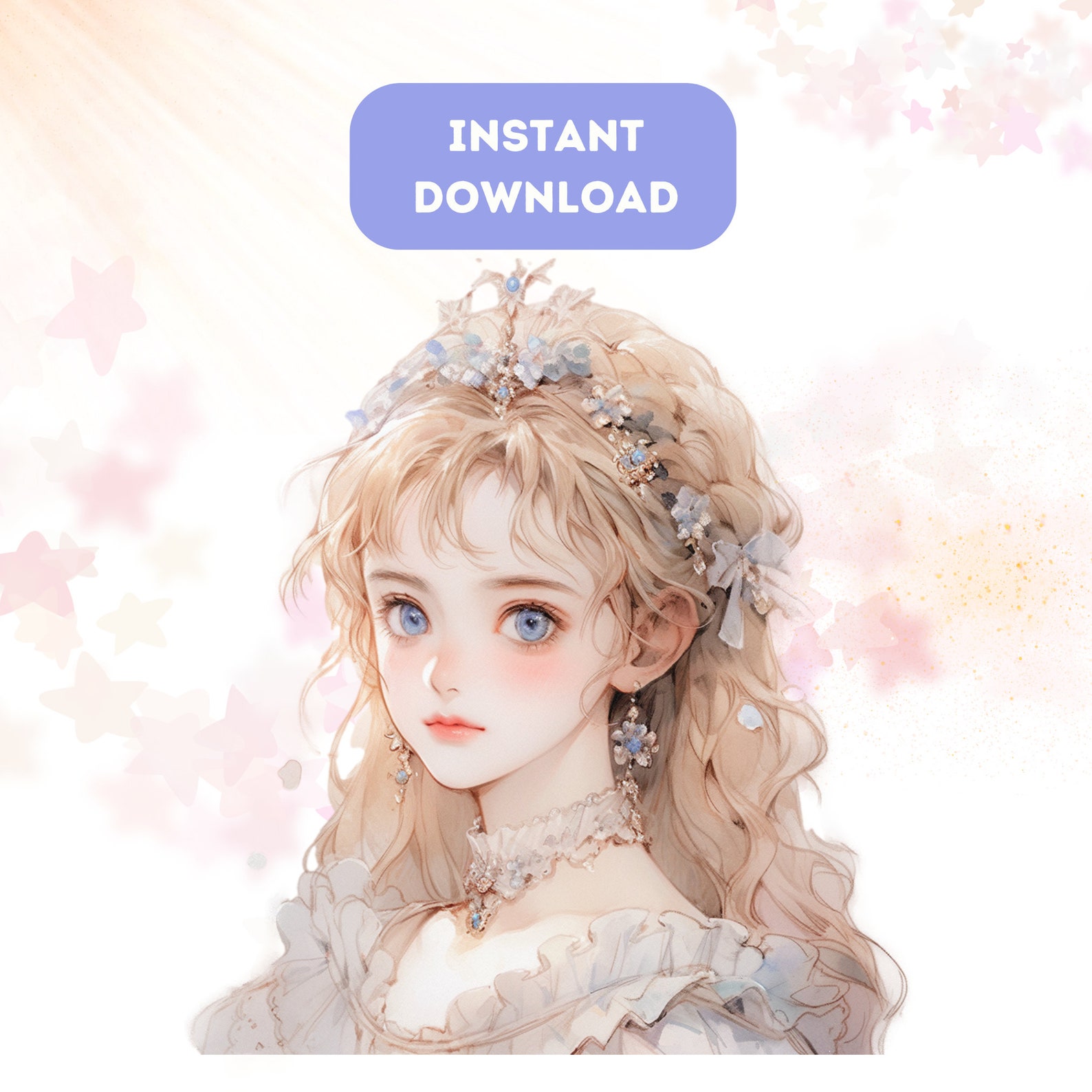 Sweet Princess , Fairy Tale Clipart, Cute Princess Clipart, Baby ...