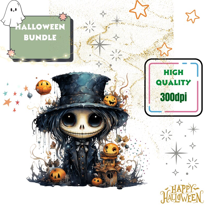 Halloween Spooky Bundle 33 PNG Spooky Skeleton Clipart - Etsy
