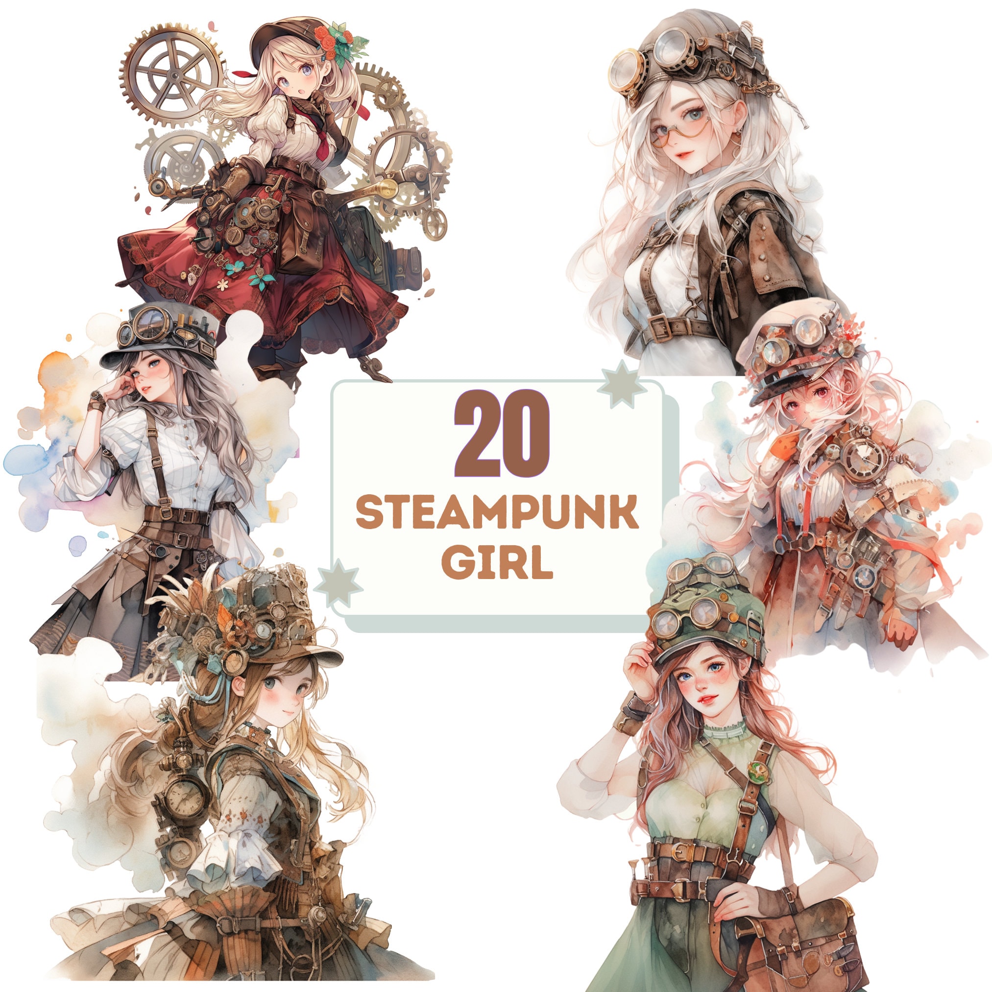 Steampunk Princess , Fairy Tale Clipart, Cute Princess Clipart, Baby ...