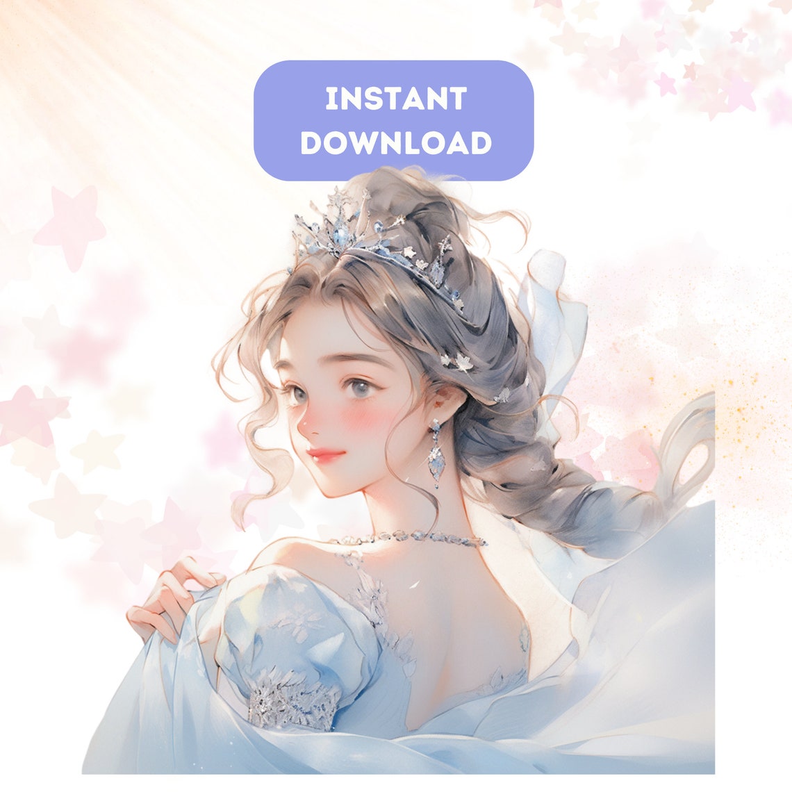 Cute Little Princess Fairy Tale Clipart Cute Princess - Etsy