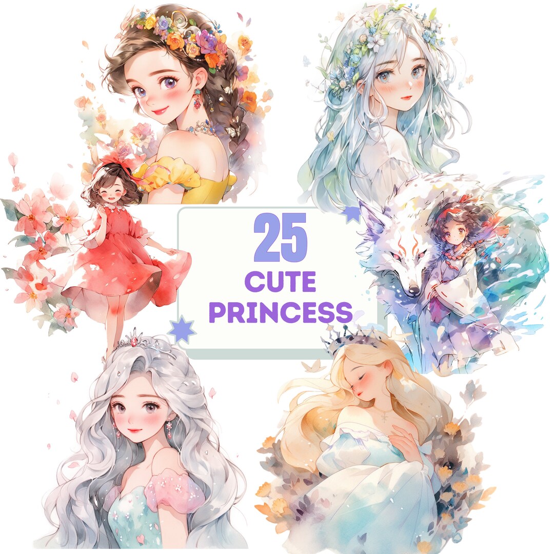 Sweet Princess , Fairy Tale Clipart, Cute Princess Clipart, Baby ...