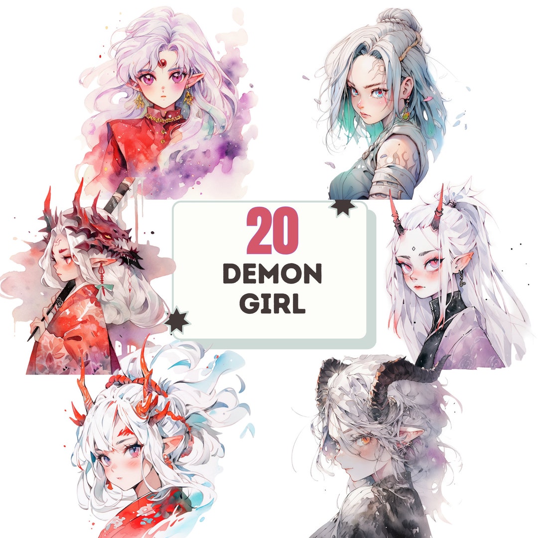 Demon Girl, Fairy Tale Clipart, Mystical Dark Fantasy, Demon Princess ...