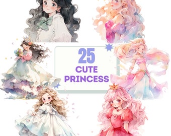 Sweet Princess , Fairy Tale Clipart, Cute Princess Clipart, Baby ...