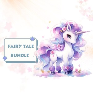 Cute Little Unicorn, Fairy Tale Clipart, Sweet Unicorn, Baby Unicorn ...
