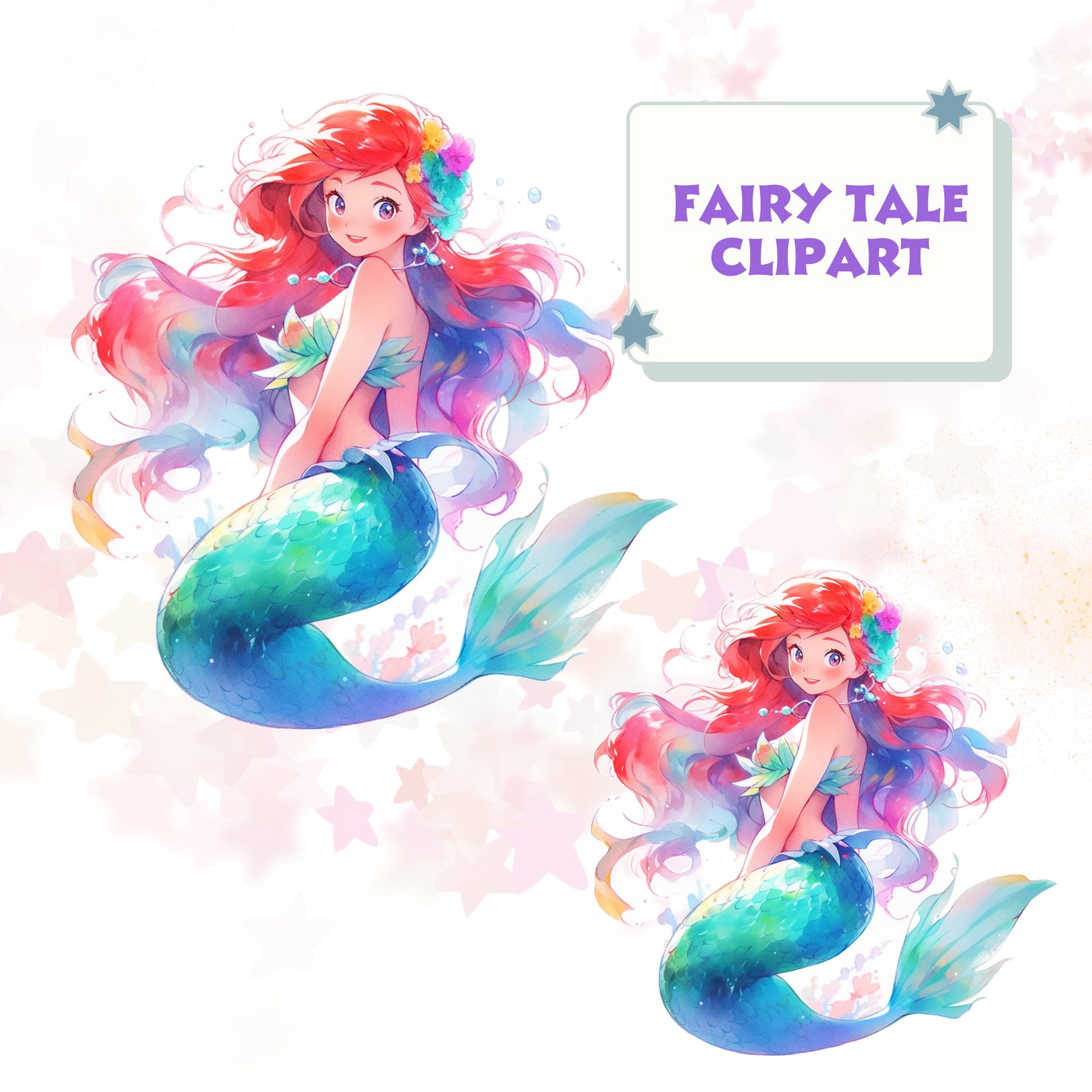 Cute Little Princess Bundle Classic Princess Clipart, Fairy Tale ...