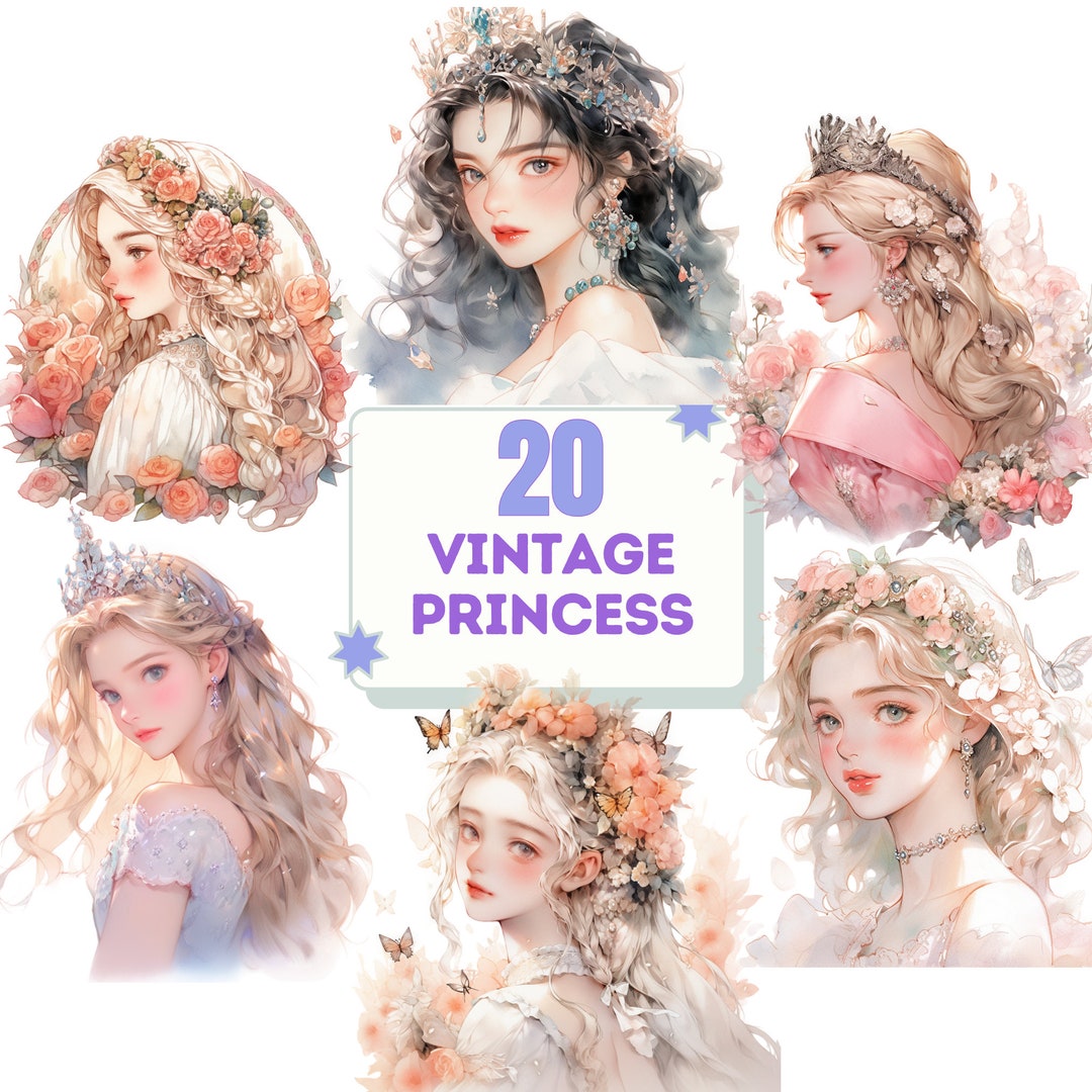 Cute Little Princess , Fairy Tale Clipart, Cute Princess Clipart, Baby ...