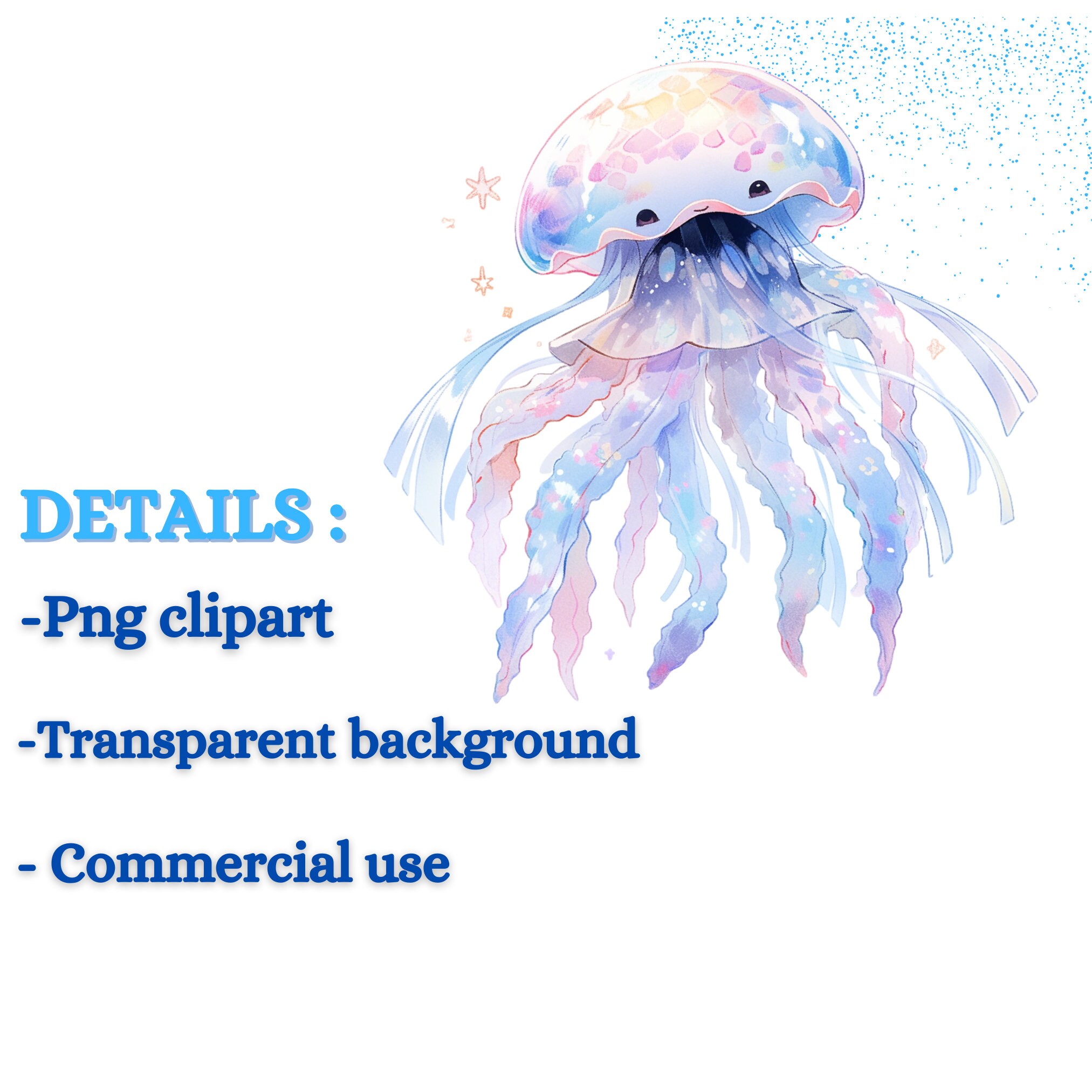 Cute Baby Sea Animals, Sea Animal Clipart, Watercolor Clipart, Cute ...