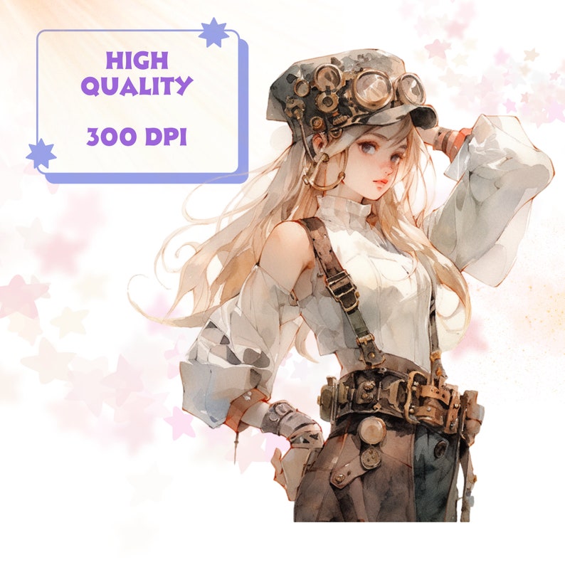 Steampunk Princess , Fairy Tale Clipart, Cute Princess Clipart, Baby ...