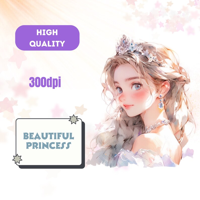 Cute Little Princess Anime Princess Classic Princess Fairy - Etsy