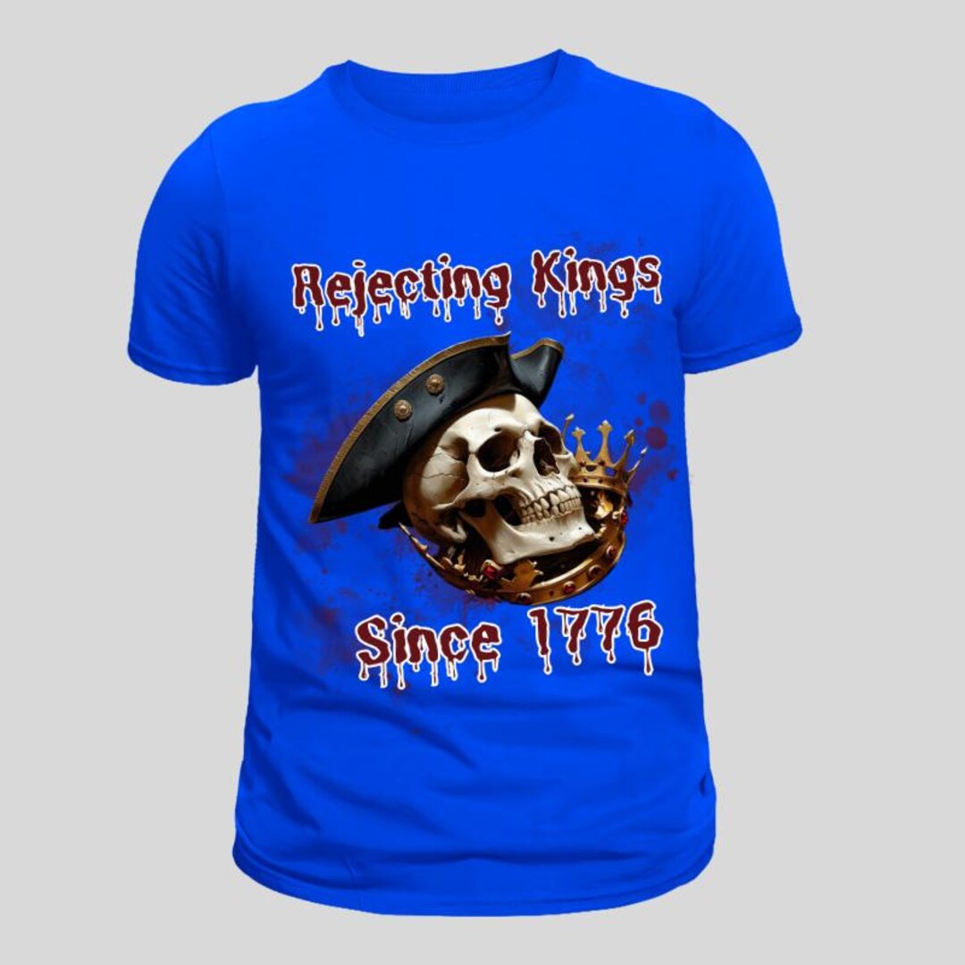 Reject Tyranny Skull PNG 1776 No Kings in America Pirate Skull With ...