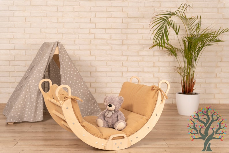 Montessori Set of Three Items Foldable Triangle Climbing - Etsy