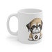 Coffee Mug With Grumpy Dog and Funny Saying - Cute Gift for Dog and ...