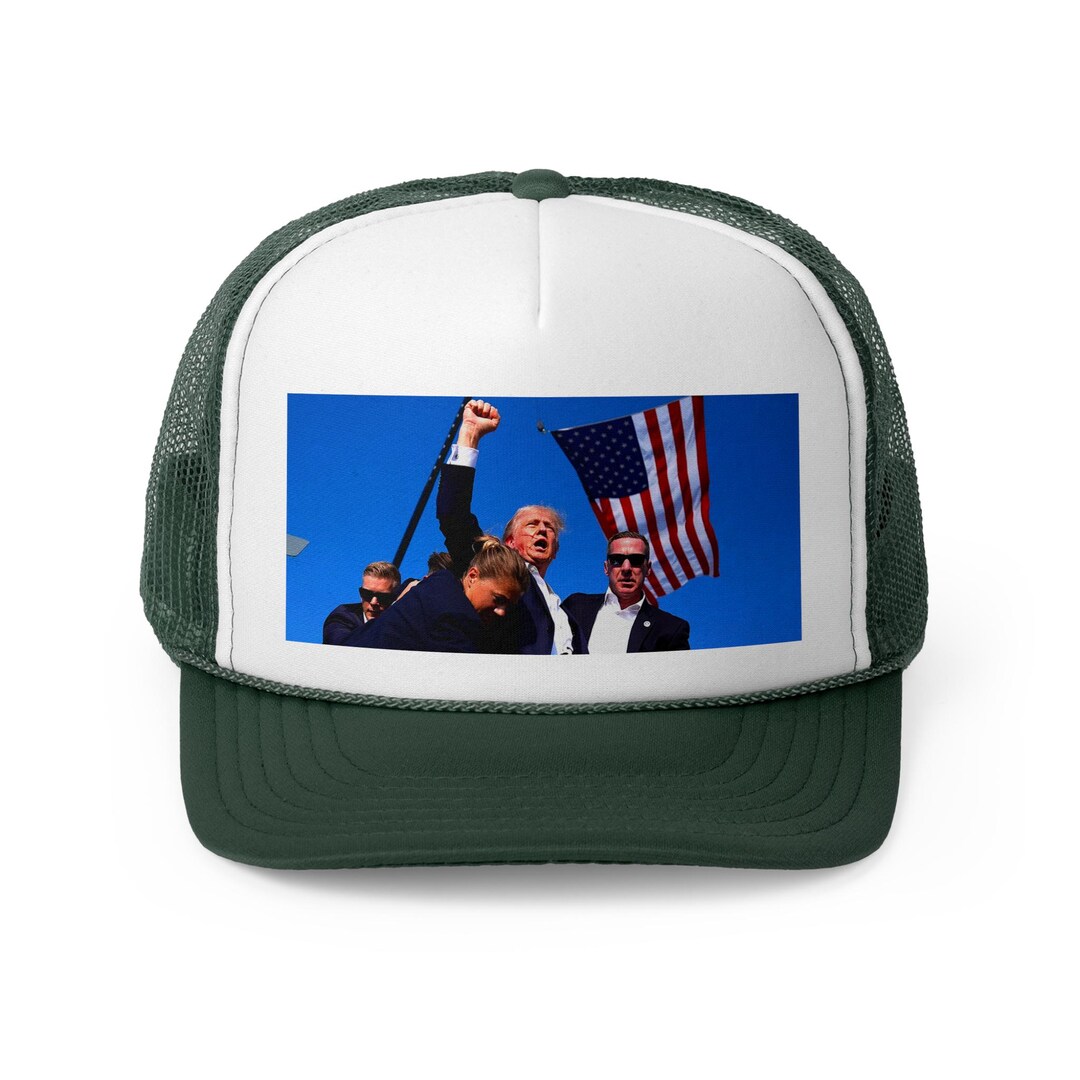 Trump 2024 Fist Pump Pennsylvania Rally MAGA FJB Trucker Hat - Etsy