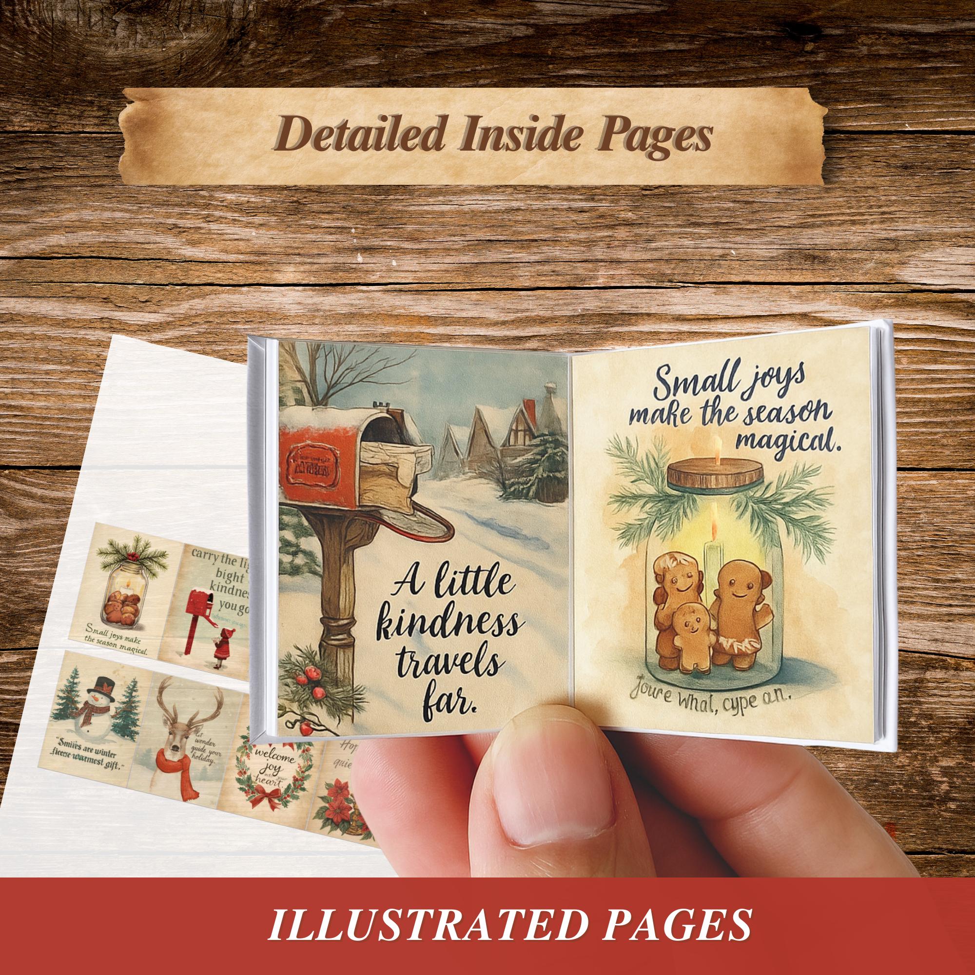 Vintage Christmas Mini Books Mega Bundle : Miniature Storybook ...