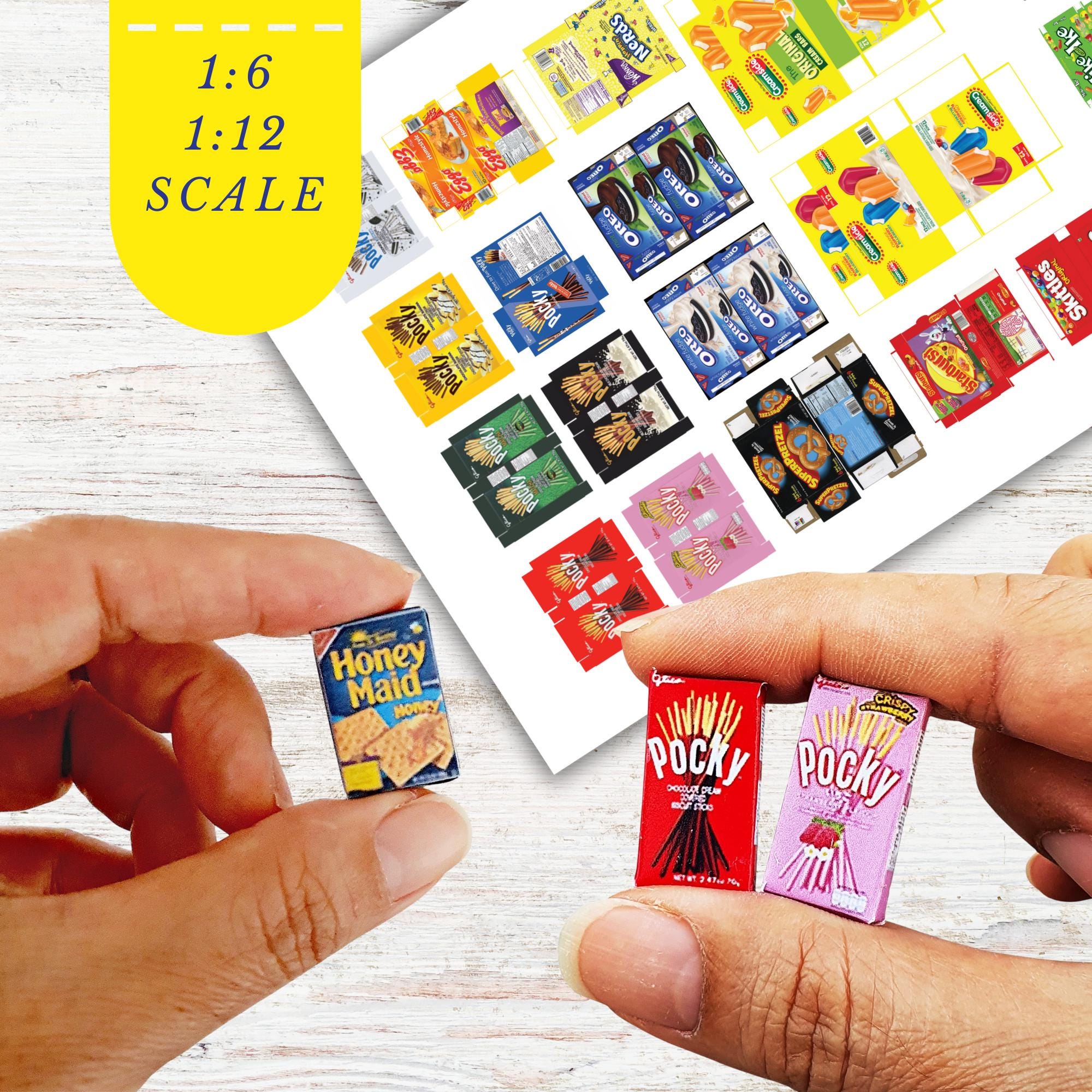 Printable Dollhouse Miniature Snack Packages: 85 Mini Chip Bags (PDF ...