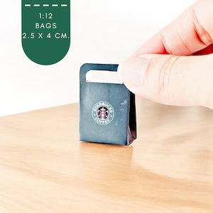 Miniature Starbucks Coffee Printable Packages Boxes Set, Instant ...