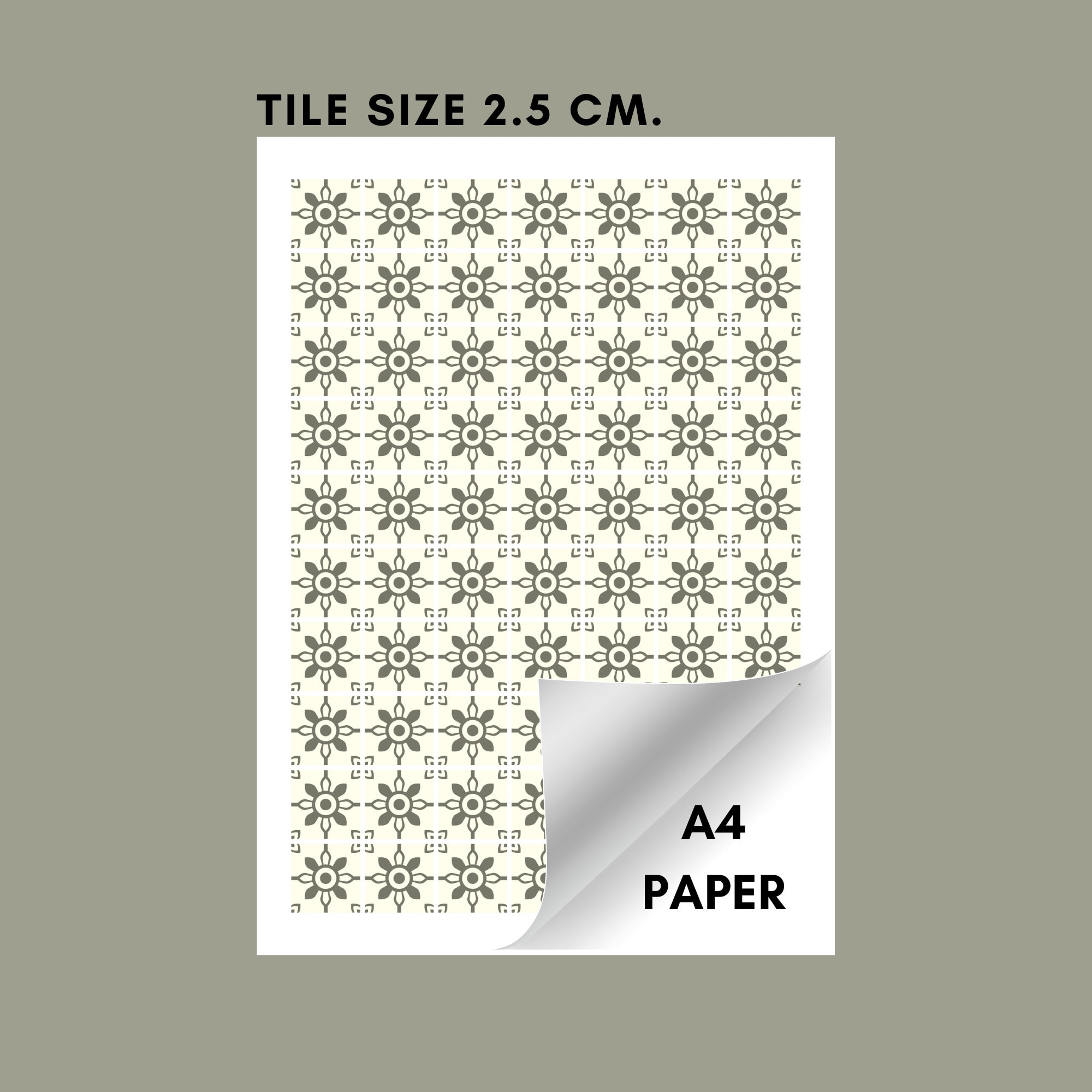 Dollhouse Tile Flooring: Moroccan Floral Print (PDF & PNG) - Etsy