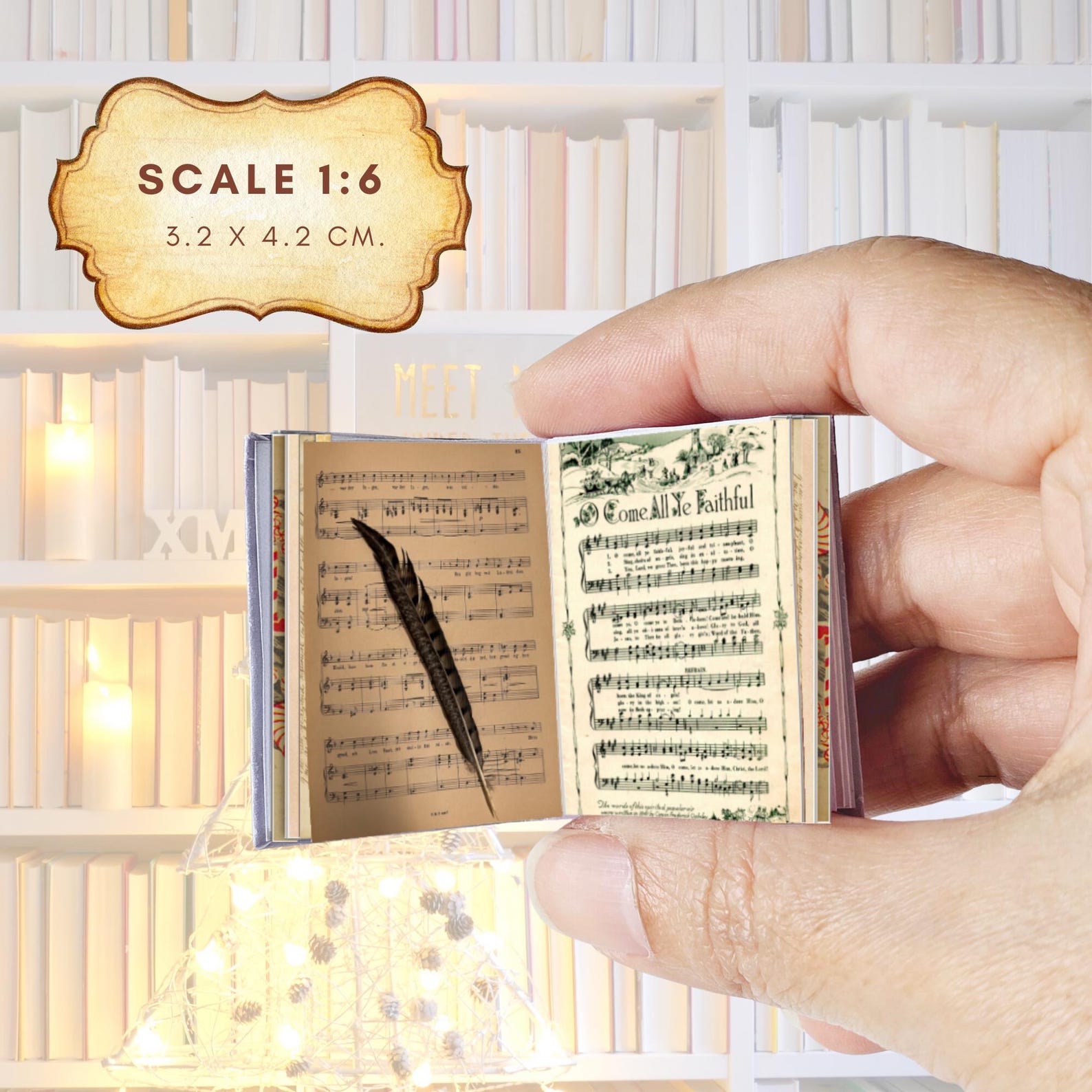 Miniature Christmas Book Bundle: Dollhouse Decor (PDF & PNG) - Etsy