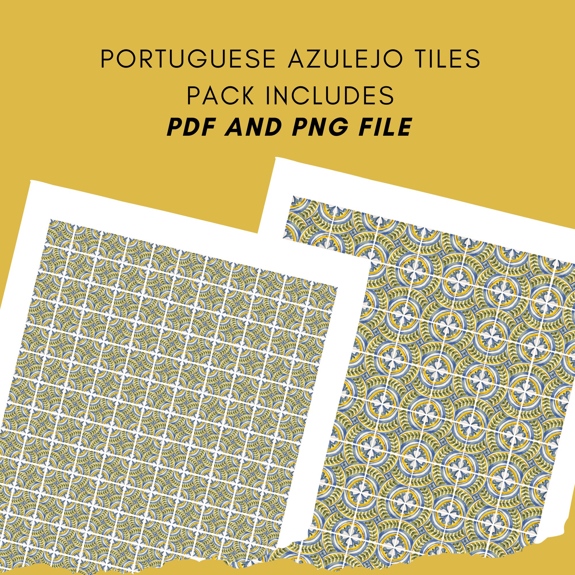 Printable Mediterranean Tile Design, Dollhouse Flooring, Decorative ...