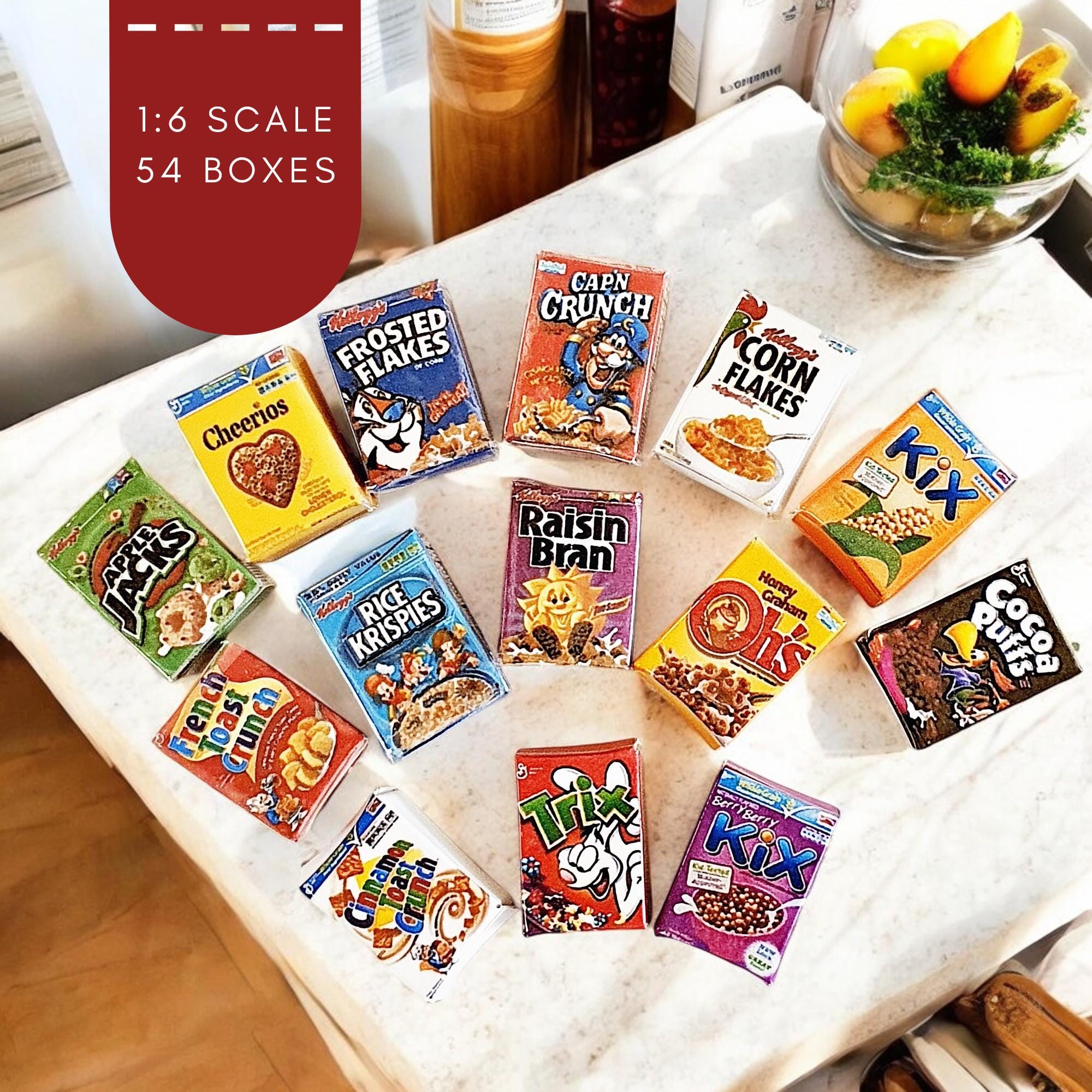 108 Dollhouse Miniature Cereal Boxes, Mini Boxes , Instant Digitable ...
