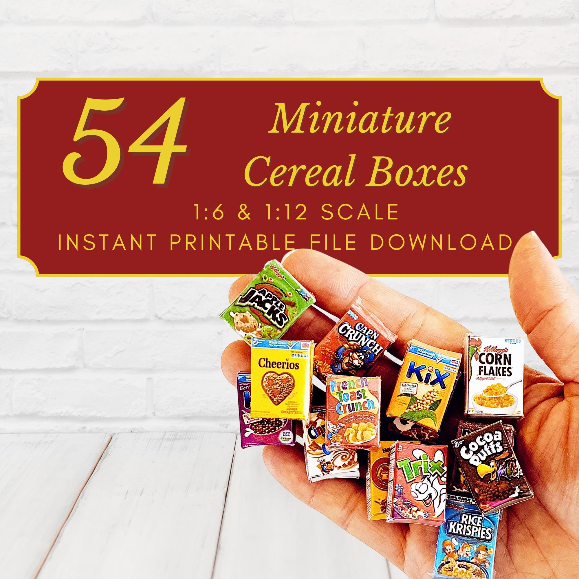 Printable Dollhouse Miniatures: Snack Food Boxes MEGA Bundle (PDF ...