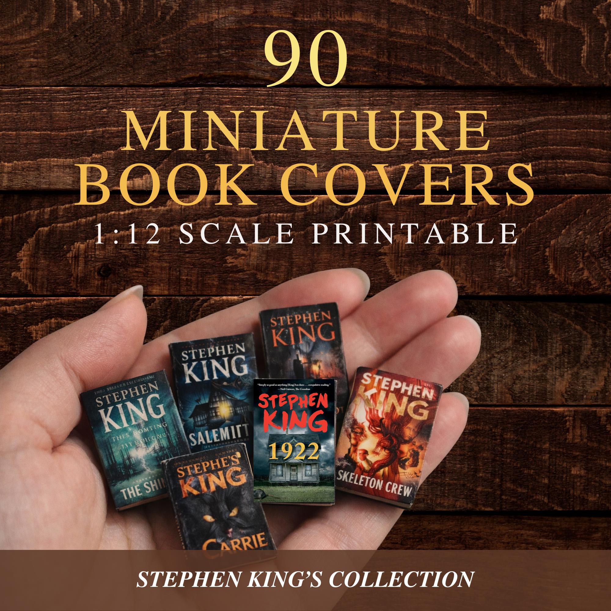 Printable Miniature Book Covers Set : 90 Bestseller Novel Series ...