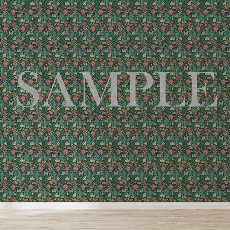 Miniature Victorian Wallpaper : Dollhouse Floral Decor (PDF Download ...