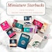 Miniature Starbucks Coffee Printable Packages Boxes Set, Instant ...