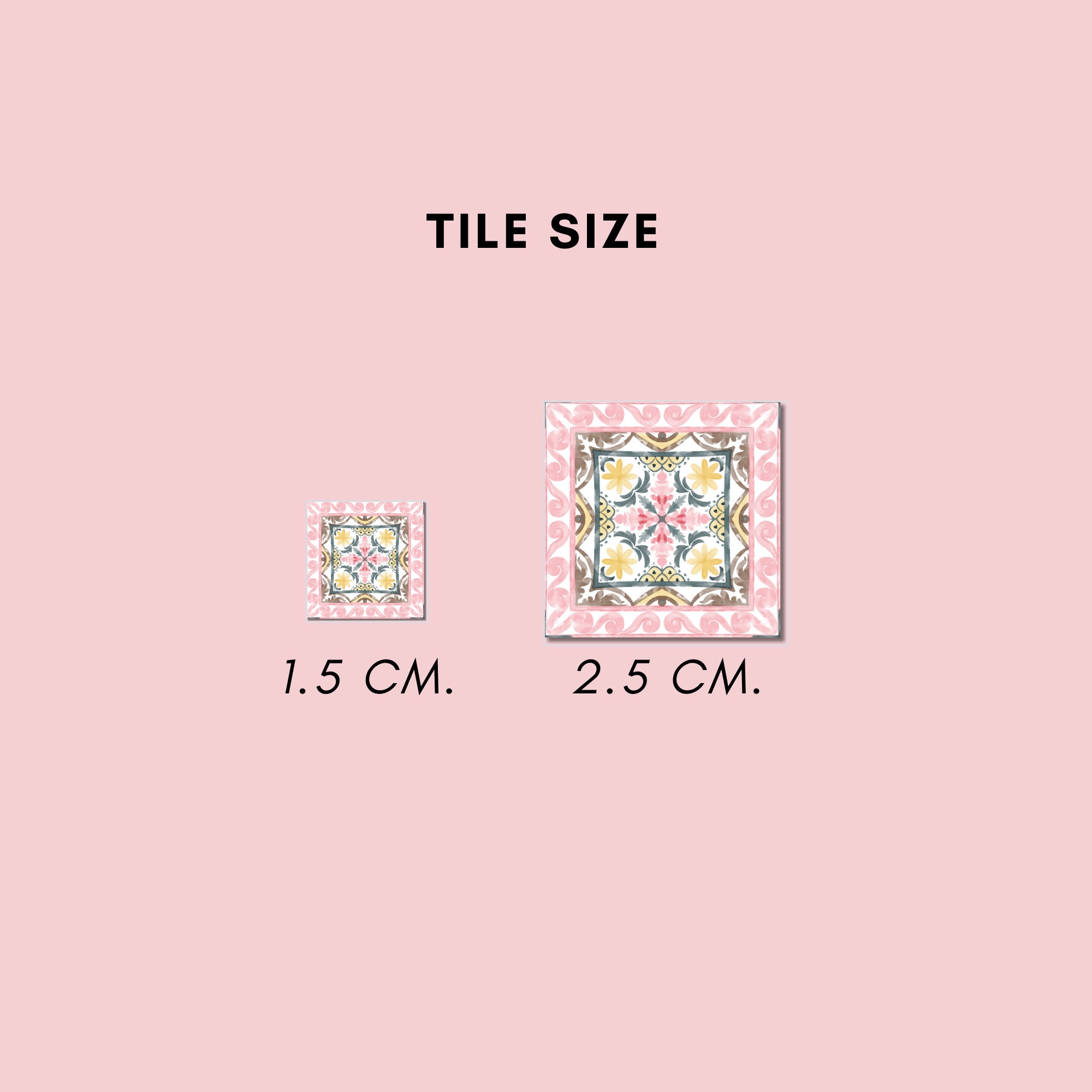 Printable Moroccan Tile Design for Dollhouse Decorating, Unique ...