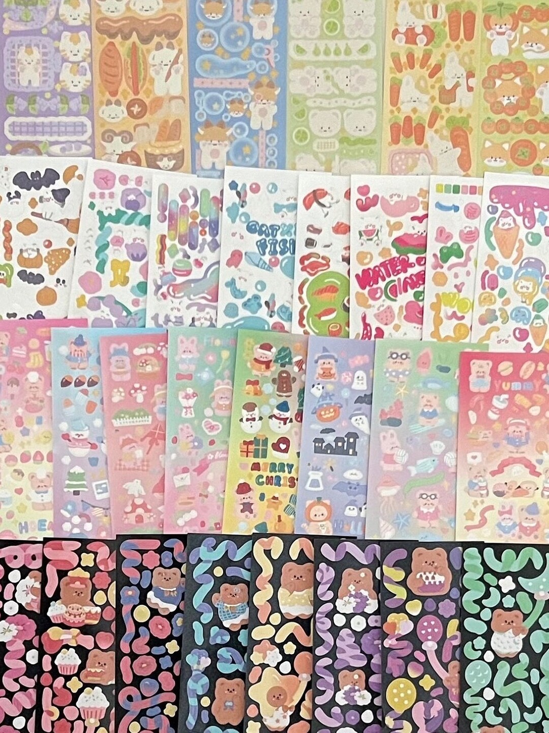 6-30 Sheets Korean Cute Stickers | Polco Deco Stickers | Photocard ...