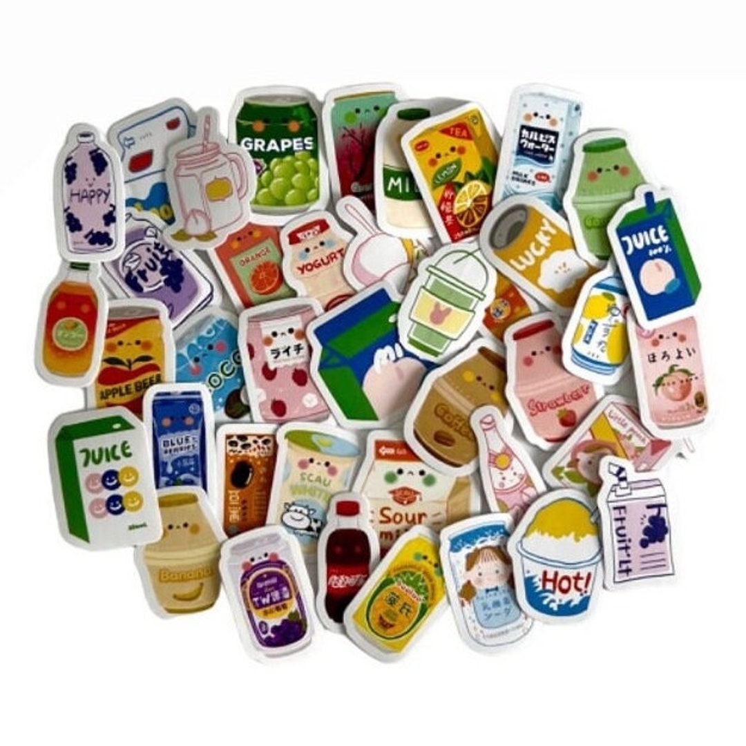 Asian Drinks Stickers | Food Stickers | Laptop Stickers | Scrapbooking ...